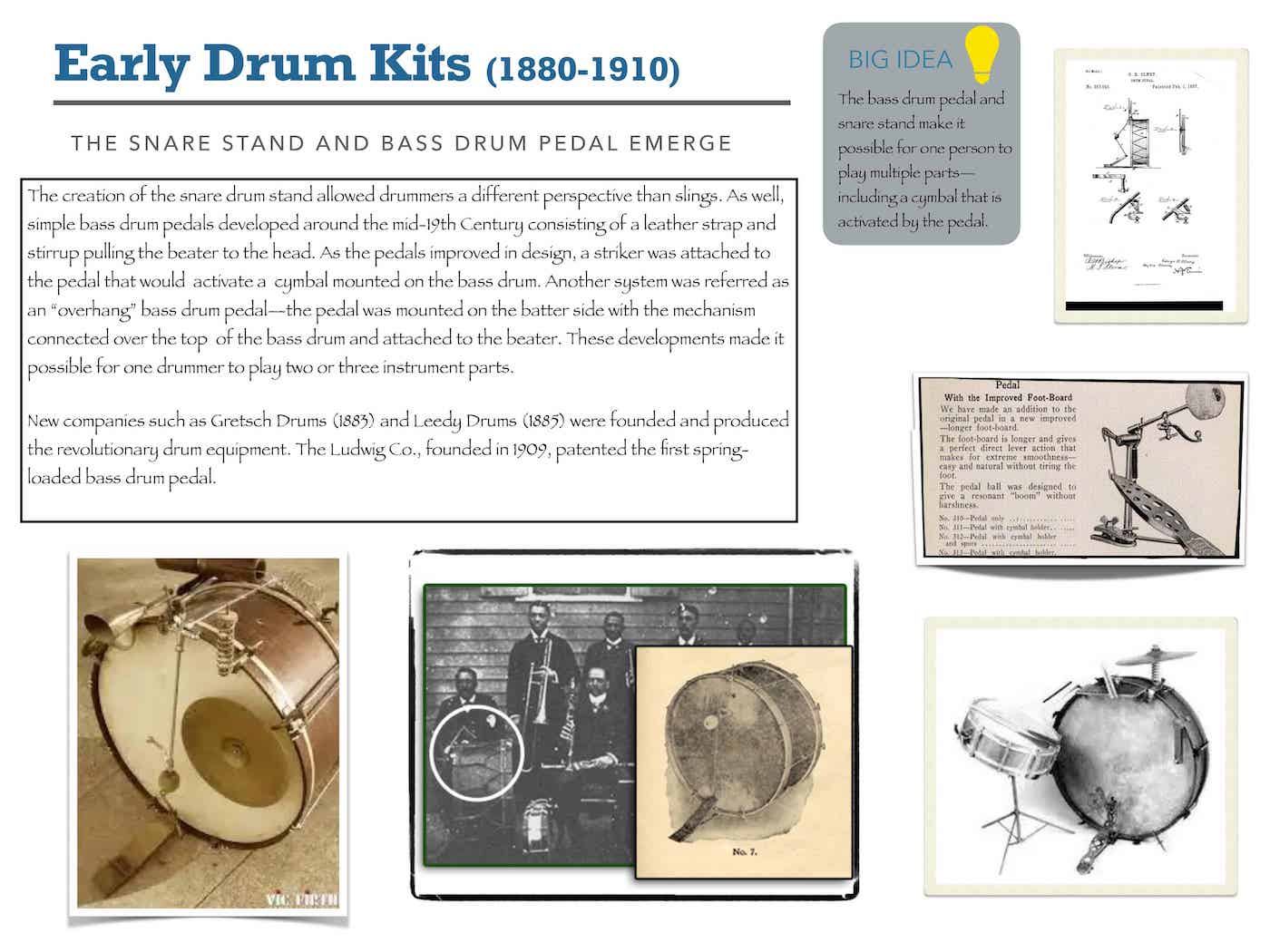 History of the Drum Set | Lonnie's Drum Studio